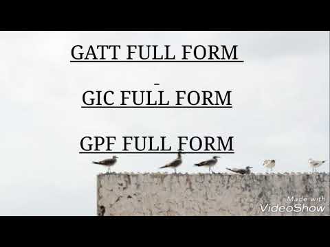 GK FULL FORM GATT GIC GNP Genaral Knowlage || in Hindi
