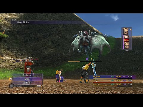 FFX - Dark Valefor at Low-ish level, Minimal Luck, No Aeons, Mix, Ribbon, Clear Spheres