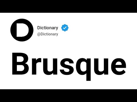 Brusque Meaning In English
