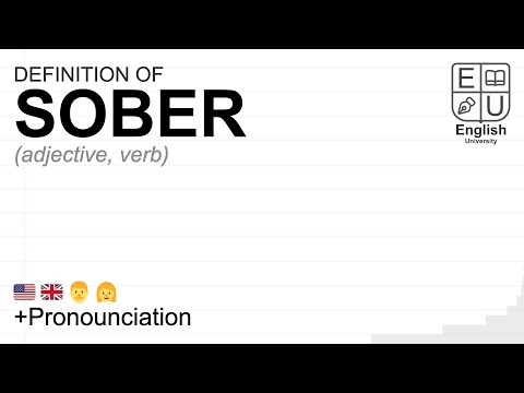SOBER meaning, definition & pronunciation | What is SOBER? | How to say SOBER