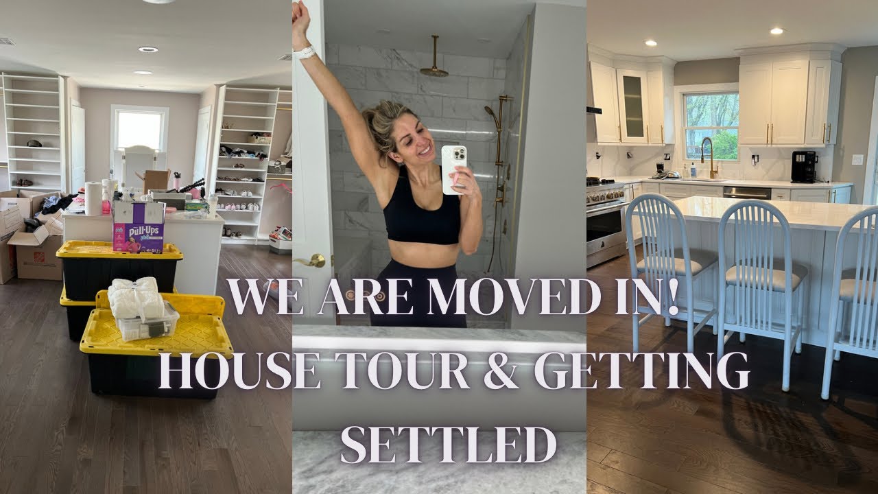 We moved in! House tour, unboxing, unpacking and getting settled!!