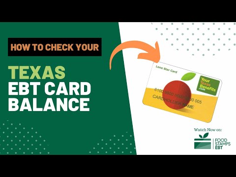 How to Check Texas EBT Card Balance