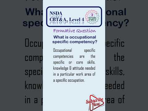 What is occupational-specific competency? #tvet #cbt#assessors #assessment #assessmentcenter