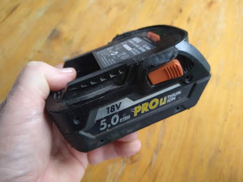 18v AEG and Ridgid Lithium Cordless Tool Battery Reset