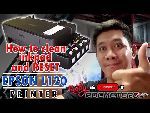 EPSON L120 PRINTER CLEANING INKPAD AND RESETTING