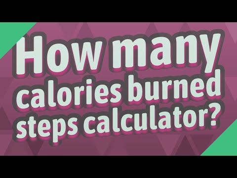 How many calories burned steps calculator?