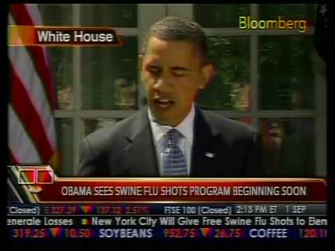 Obama Speaking About H1N1 Prevention in Schools - Bloomberg