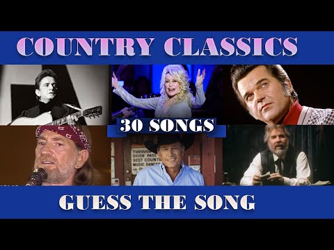 30 Awesome country CLASSICS | MUSIC QUIZ | GUESS THE SONG