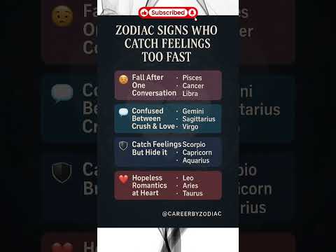 🔮 ZODIAC SIGNS WHO CATCH FEELINGS TOO FAST ? #astrology #horoscope #usa