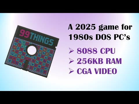 "99Things" – A MS-DOS Game for 1980s PCs in 2025!?