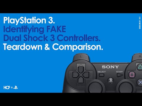 Identifying a Fake PlayStation 3 Dual Shock 3 Controller | Teardown & Comparison | PS3
