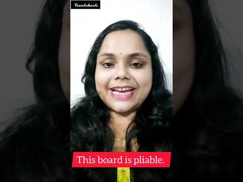 Pliable meaning in Hindi | #shorts #ytshorts #antonym #synonym #vocabshorts #teachingenglish
