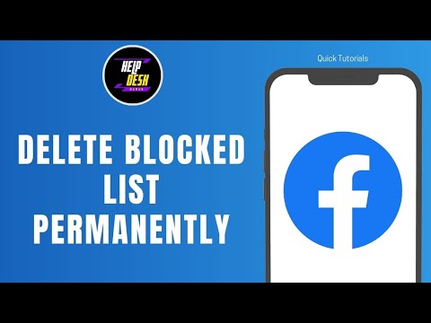 How To Delete Facebook Blocked List Permanently
