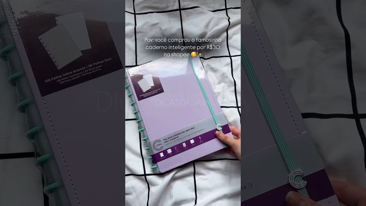 Comprei o caderno inteligente na shopee por apenas R$30 😱✨🫶🏻 LINK NA ABA COMUNIDADE 🔎Achados 97