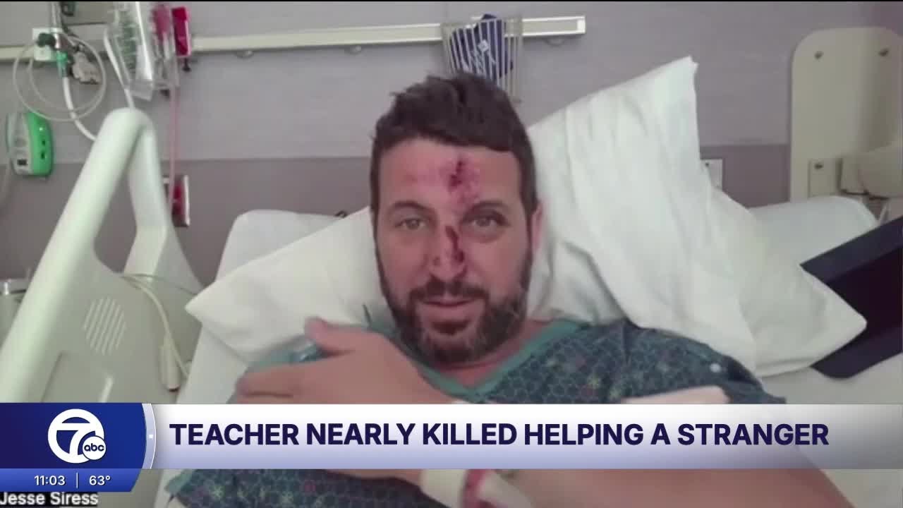 Community rallies behind Macomb County teacher hit while helping stranded driver
