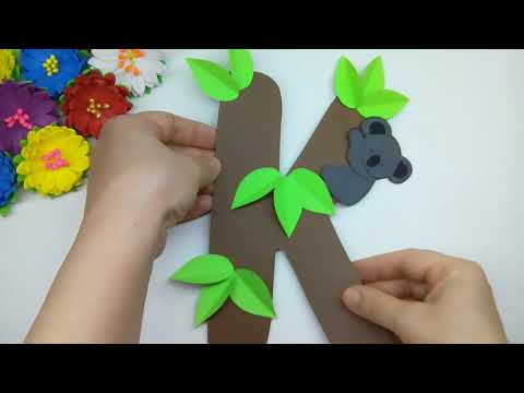 Paper Craft Letters "K" and "L"