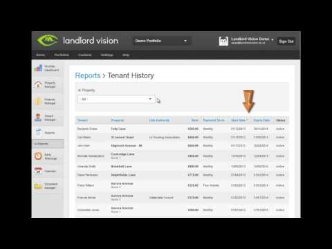 Tenant History Report
