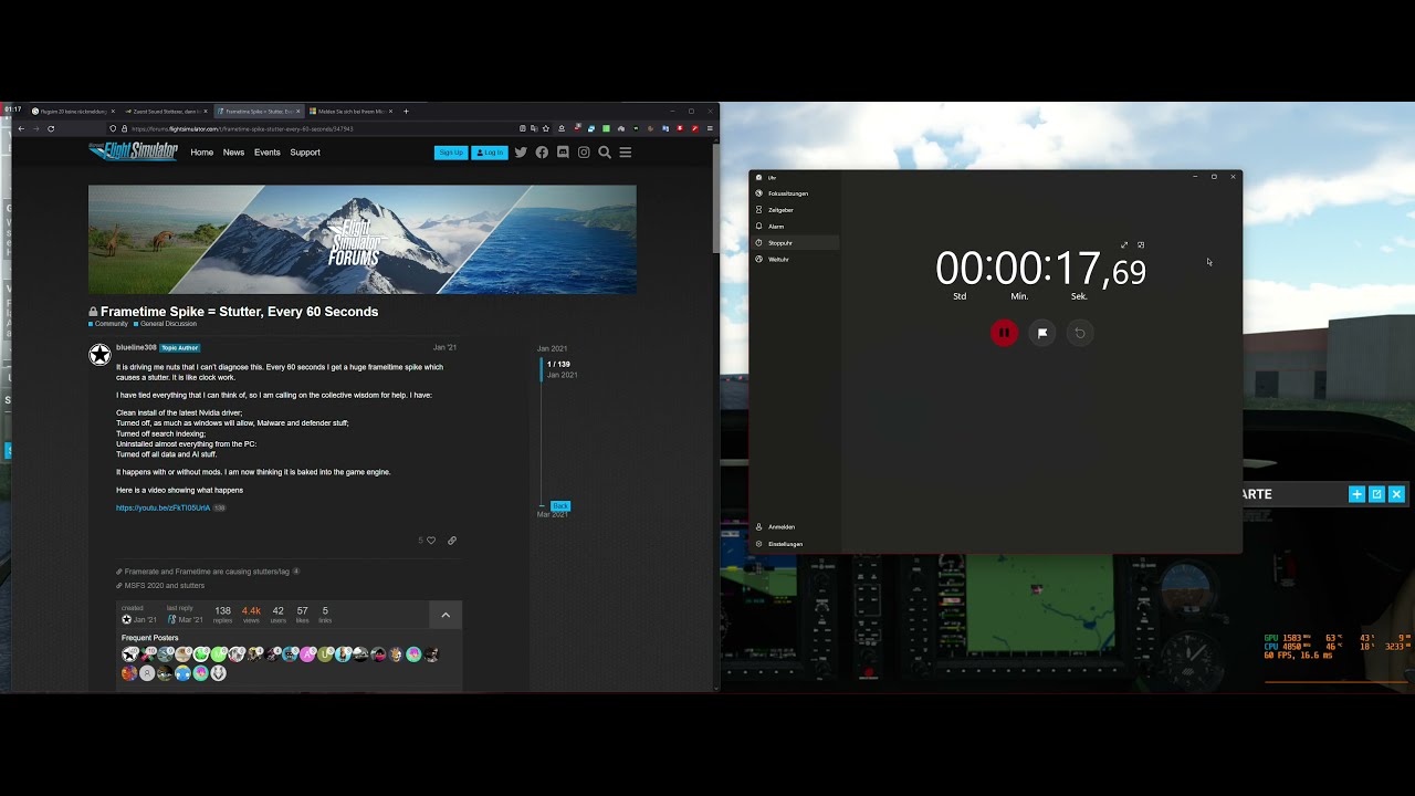 Famous 60 second stutter all over again / Bush Flight only - Install, Performance & Graphics ...