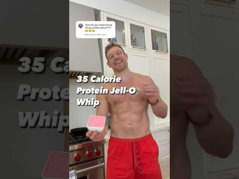 How to make my 35 calorie Protein Jell-O Whip💪🏻 #foodhacks #easyrecipe #weightloss #weightlosstips