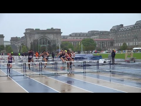 Navy's Katherine Halbert wins 100-meter hurdles