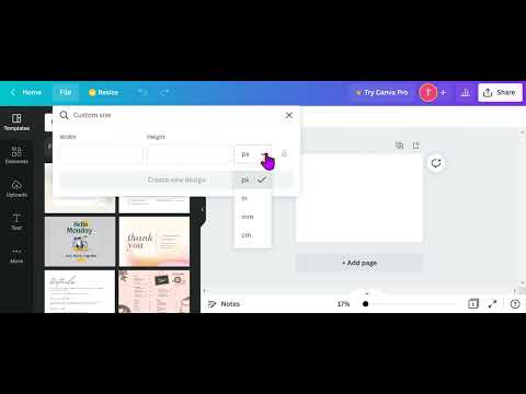 A3 size drawing frame in Canva