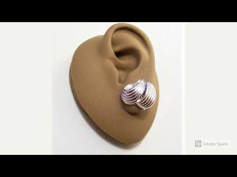 Avon Double Hoop Clip On Earrings