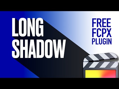 Free XEffects Long Shadow Title Plugin for Final Cut Pro FCPX