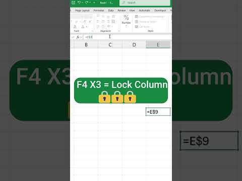 Lock Cells in 15 Seconds! (Excel Shortcut F4) Easy Tutorial ????#excel #accounting #shorts #shortvideo