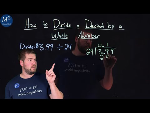 How to Divide a Decimal by a Whole Number | Part 2 of 2 | Divide: $3.99÷24 | Minute Math
