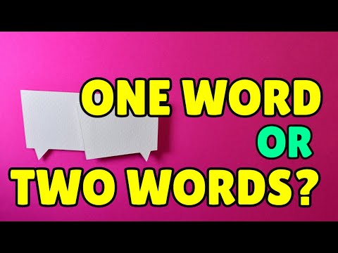 One word or two???