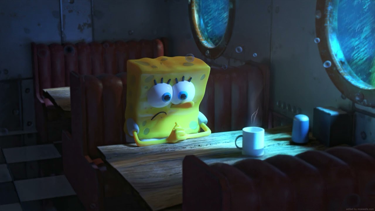 spongebob in krusty krab Live Wallpaper