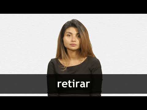 Traducción en inglés de “RETIRAR” | Collins Diccionario español-inglés