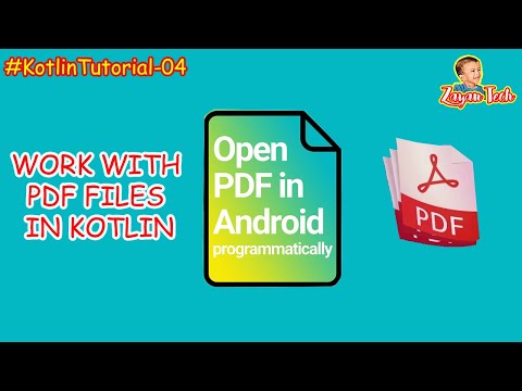 【Kotlin】Open PDF Files from Asset Folder (Android Studio Dolphin) || #ZenTechBytes