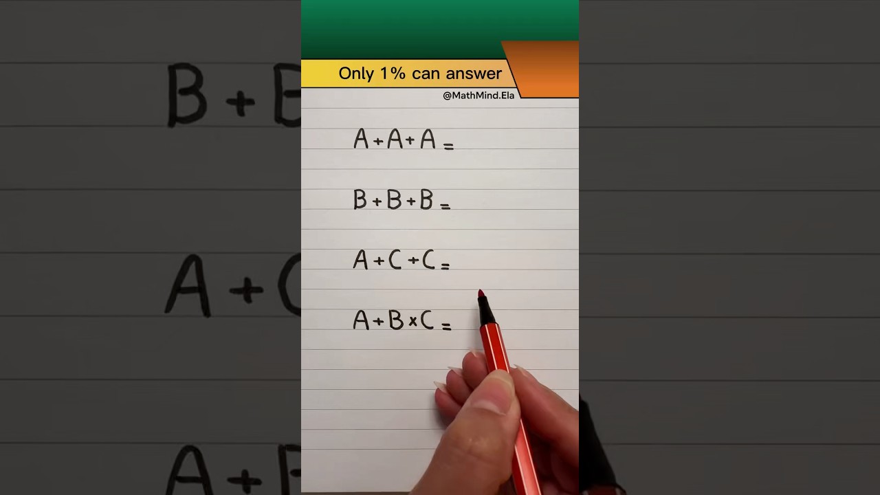 Only 1% Can Solve This Math Puzzle #maths #mathstricks #education #mathpuzzle #shorts #shortsfeed