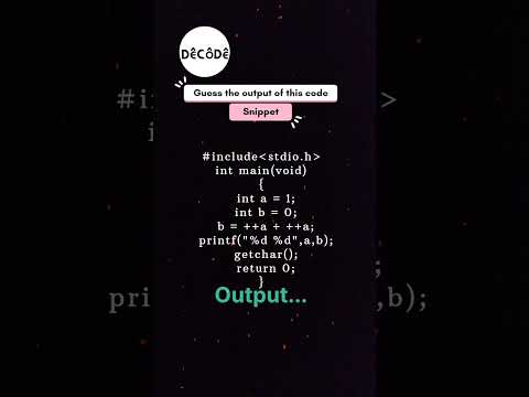 The output of this code snippet is based on pre increament operator ✨ #coders #coding