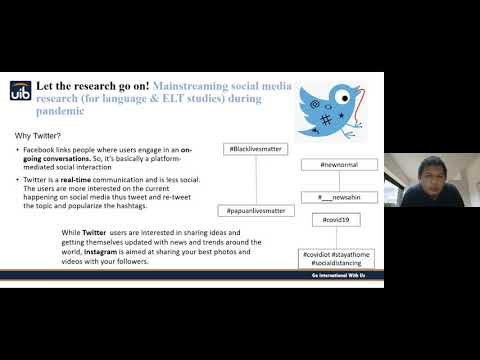 WEBINAR CURRENT ISSUES FOR ELT RESEARCH