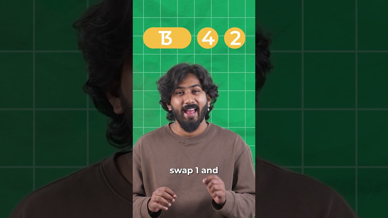 Bubble Sort Algorithm in Explained in a Minute | Data Structures and Algorithms #shorts
