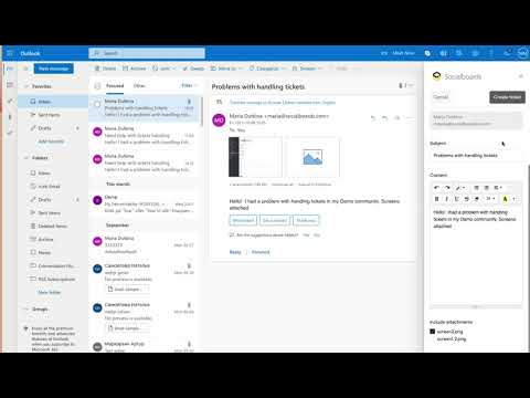 Convert emails to support tickets using the new Socialboards Outlook add-in