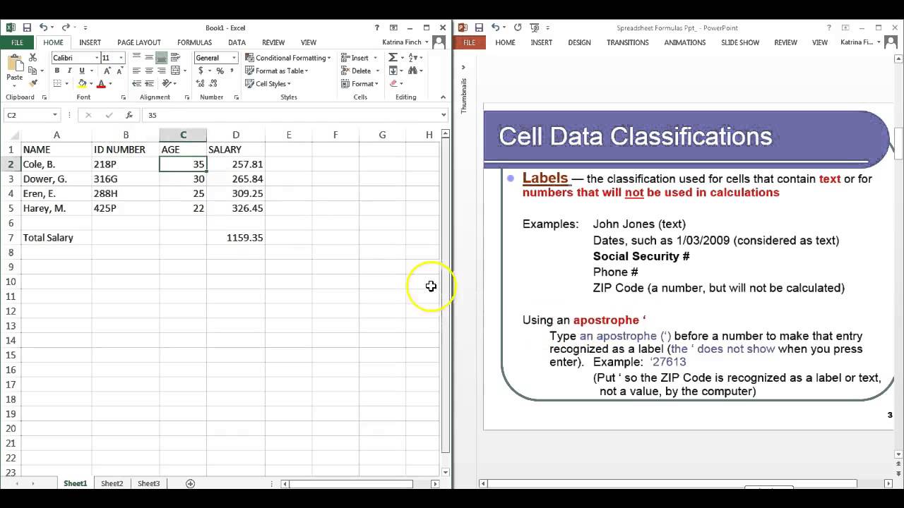 Cell Data Classification for Spreadsheets