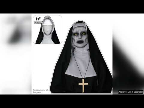 ROLECOS The Nun Cosplay Costume Horror Films Cosplay Cross Ghost Halloween Costume Review
