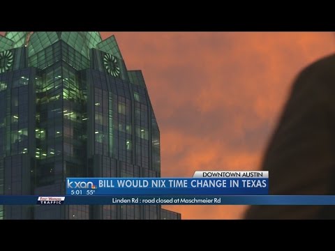 Bill would nix time change in Texas