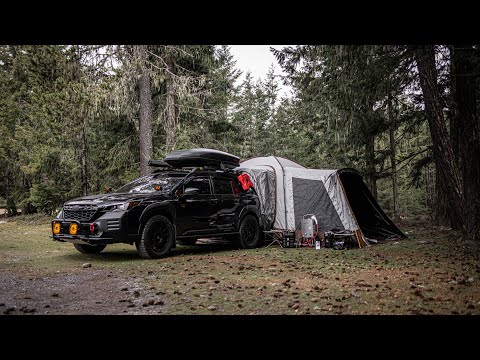 SUBARU OUTBACK Car Camping / KingCamp SUV Tent / EBL / Hcalory / Silent Solo Camping