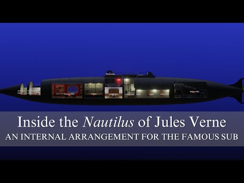 Inside the Nautilus of Jules Verne: an internal arrangement for the famous sub