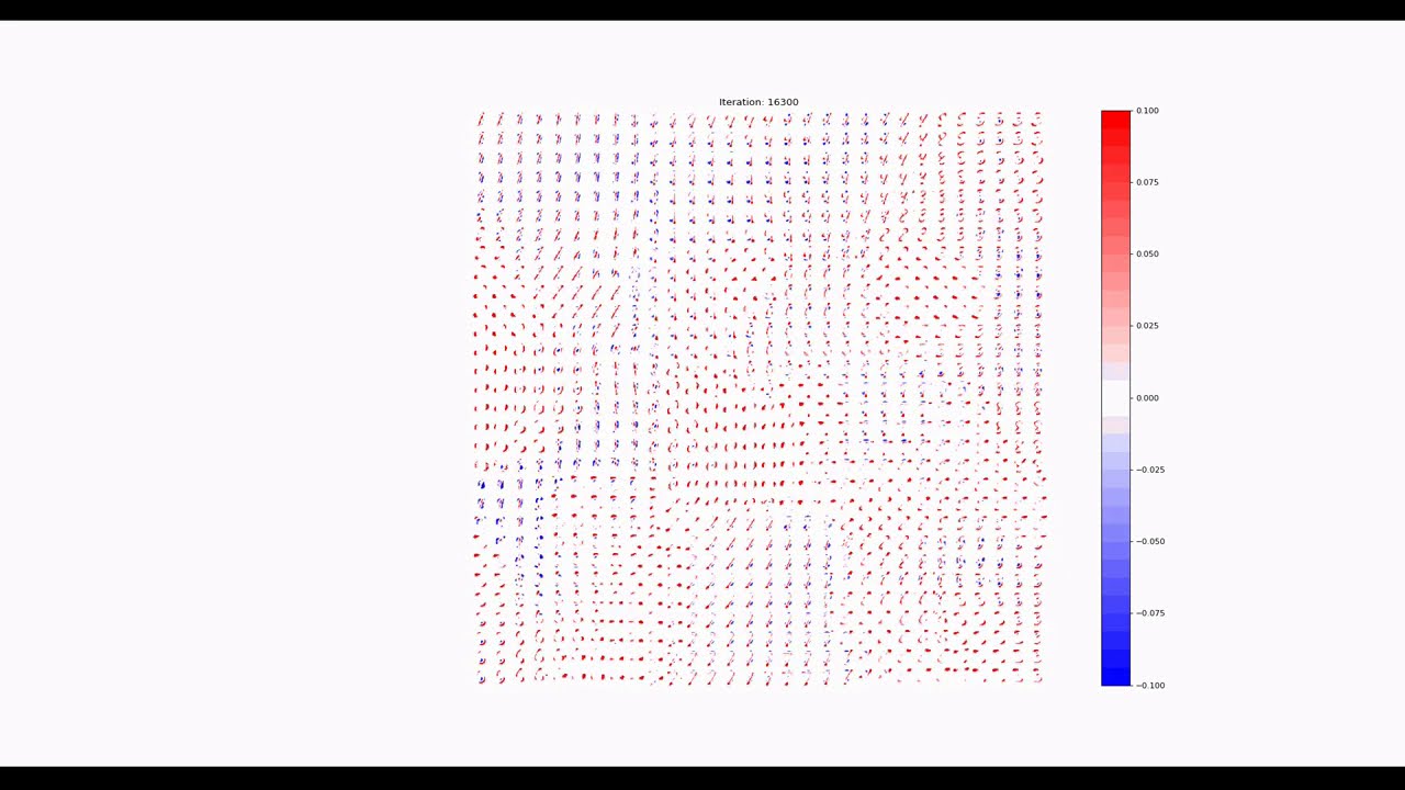 Self Organized Hebbian Learning animated