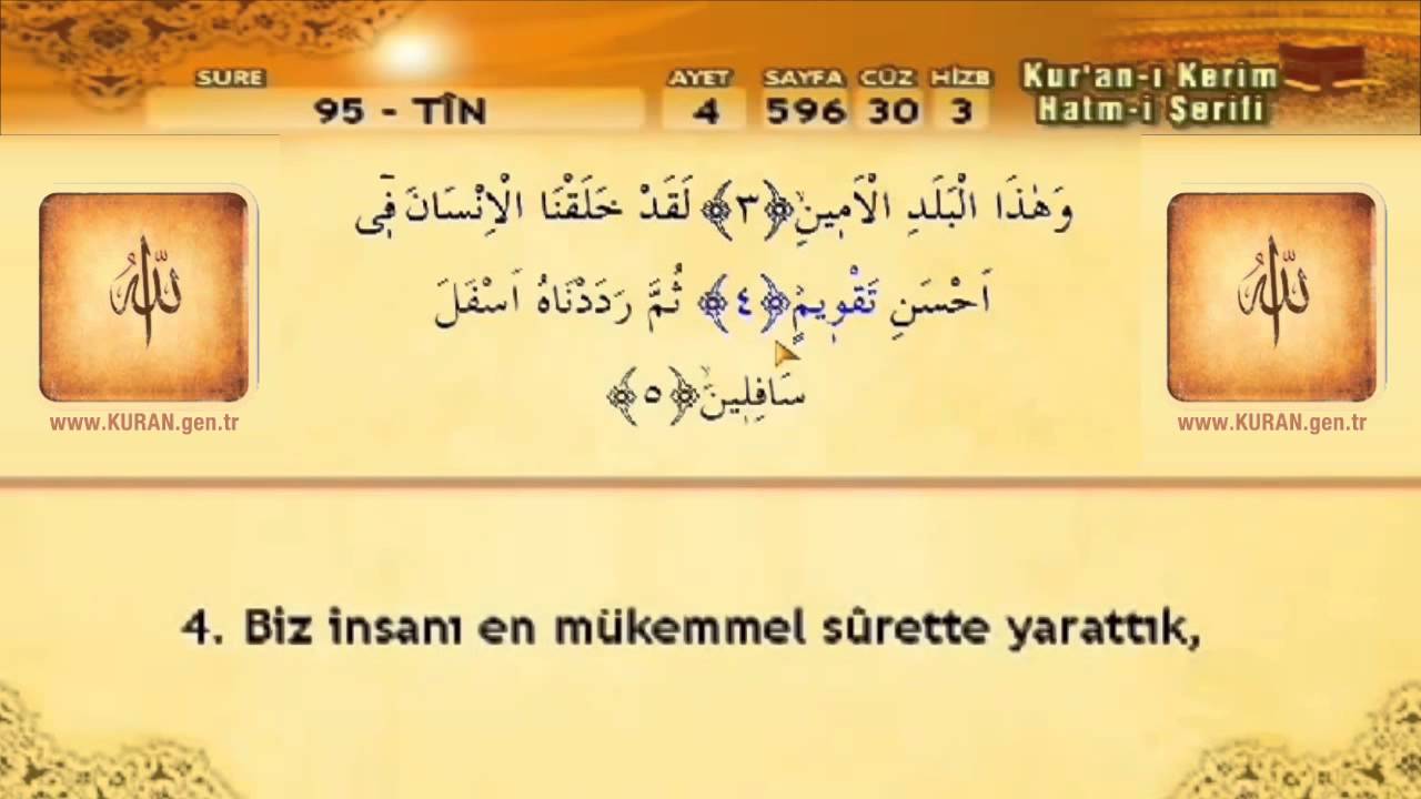 95 Sure Tin Suresi