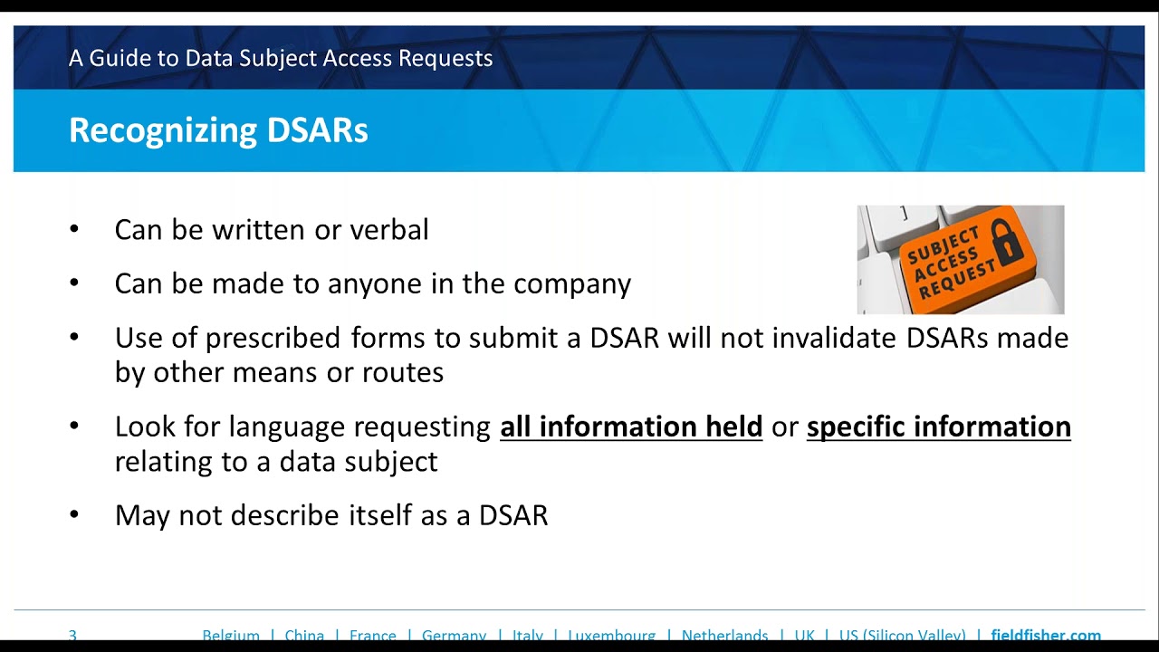 Subject Access Requests under GDPR