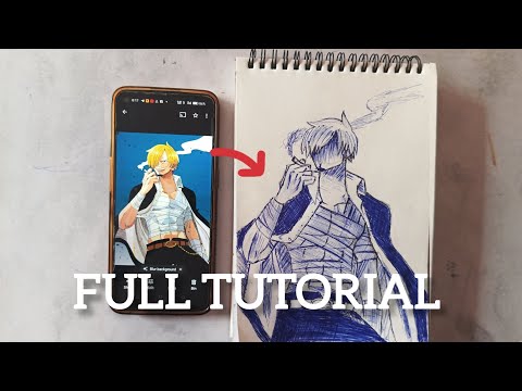 How to draw sanji ll step by step ll full tutorial video ll sanji drawing