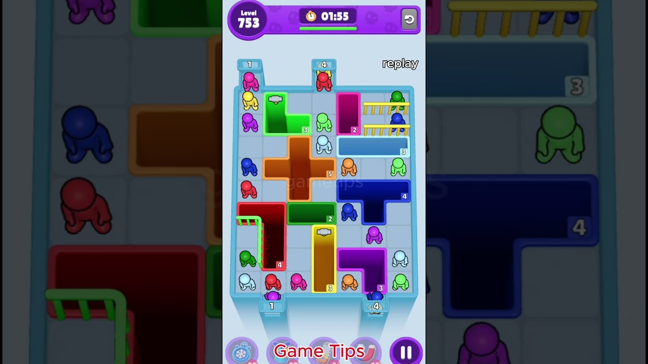 Drop Away level 753 Solution Walkthrough