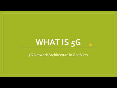 What is 5G? 5G Network Architecture - Control Plane NFS and User Plane CUPS