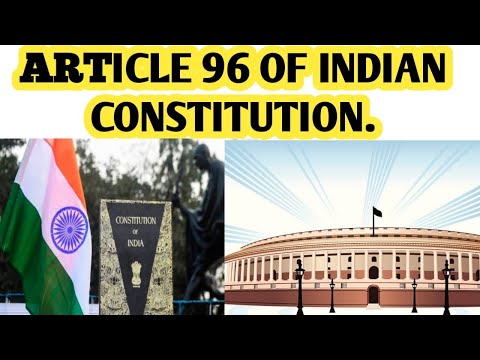 Article 96 of Indian Constitution #Polity